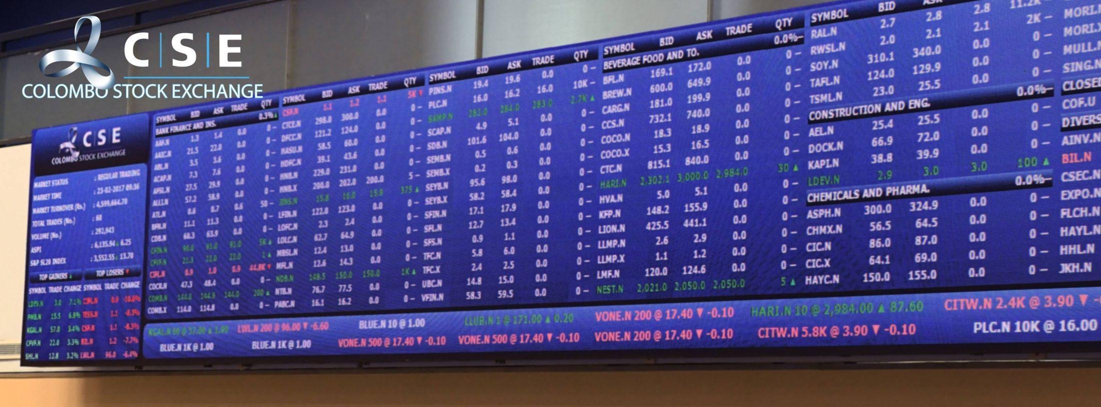 Colombo Stock Exchange - Investing - Colombo - Go Klassifieds